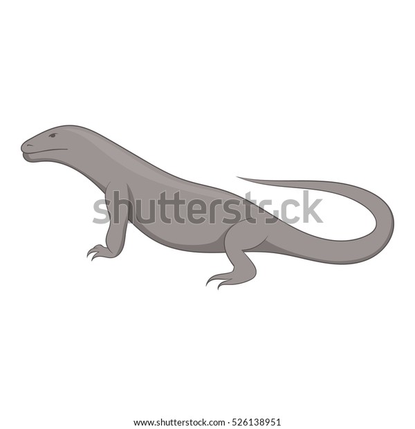 Cartoon Illustration Varan Vector Icon Web Stock Vector (Royalty Free ...