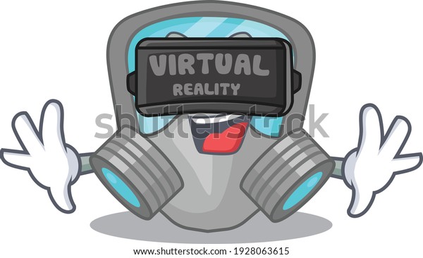 Cartoon Image Respirator Mask Using Modern Stock Vector (Royalty Free ...