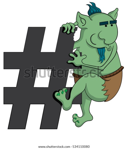 Cartoon Internet Troll Stock Vector (Royalty Free) 534110080 | Shutterstock
