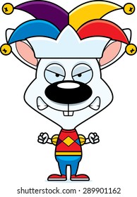 Cartoon Jester Kitten Looking Angry: vector de stock (libre de regalías ...