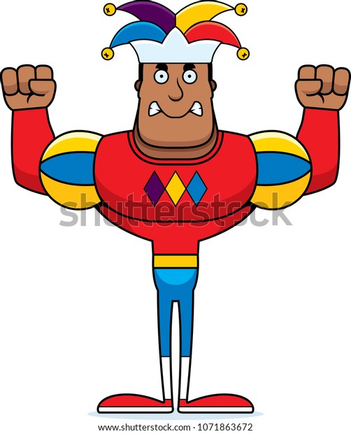 Cartoon Jester Looking Angry Stock Vector (Royalty Free) 1071863672 ...