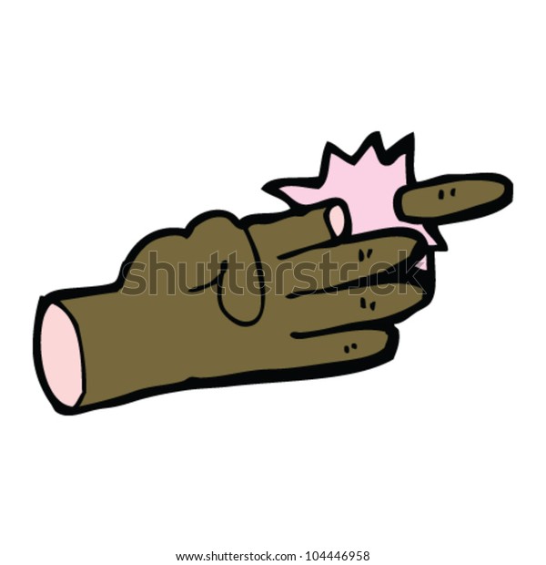 Cartoon Joke Severed Finger Stock Vector (Royalty Free) 104446958 ...