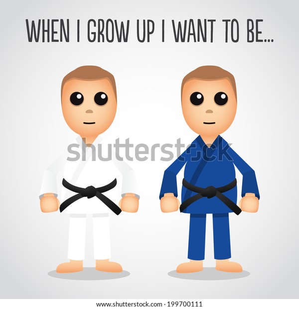 Cartoon Judoka Stock Vector (Royalty Free) 199700111 | Shutterstock