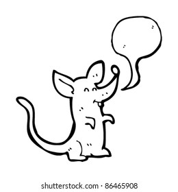 ratón canguro de dibujos animados: vector de stock (libre de regalías ...