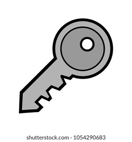 Cartoon Key Illustration Stock Vector (Royalty Free) 1054290683 ...