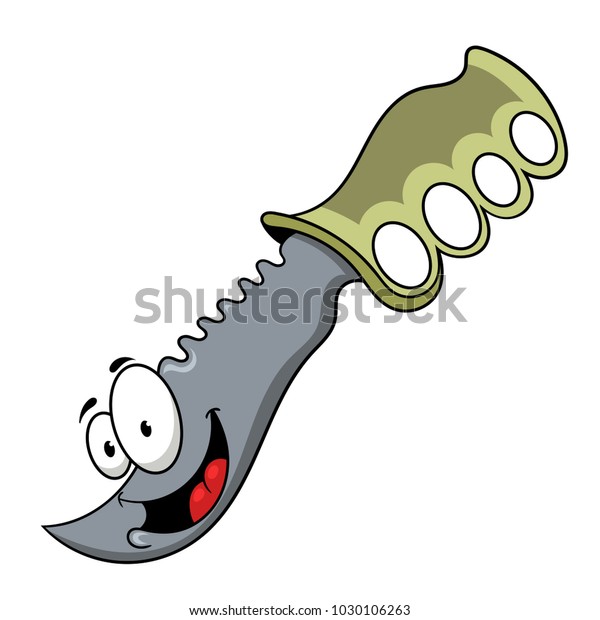 Cartoon Knife Vector Illustration Stock Vector (Royalty Free ...