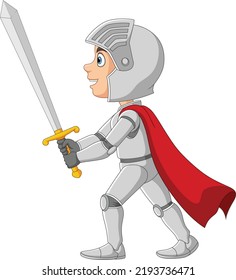 Cartoon Knight Sword Stock Vector (Royalty Free) 2193736471 | Shutterstock