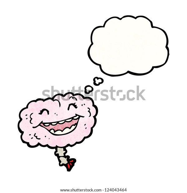 Cartoon Laughing Brain Stock Vector (Royalty Free) 124043464