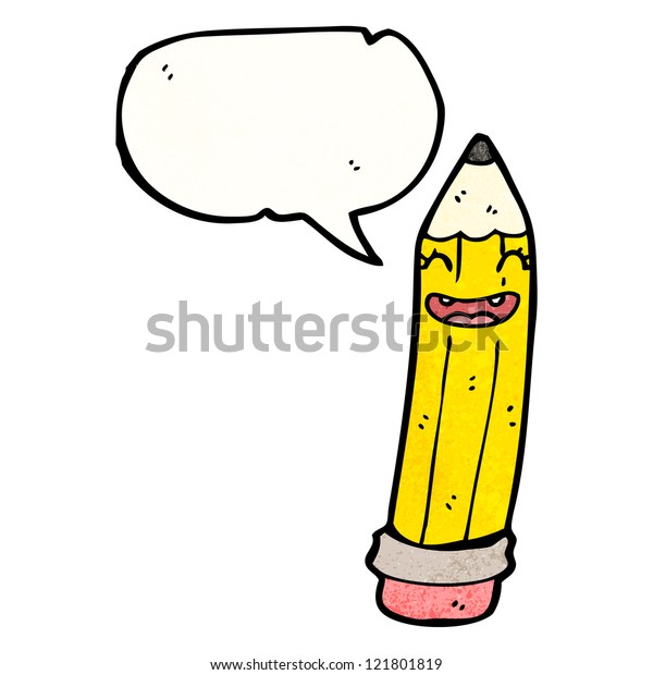 Cartoon Laughing Pencil Stock Vector (Royalty Free) 121801819 ...