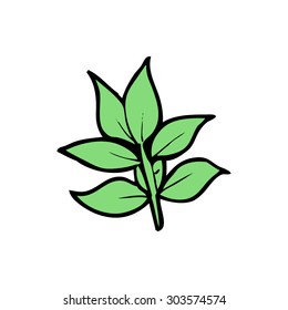 Cartoon Leaves Stock Vector (Royalty Free) 303574574 | Shutterstock