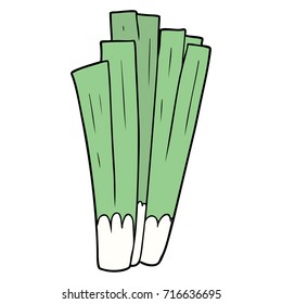Cartoon Leeks Stock Vector (Royalty Free) 716636695 | Shutterstock