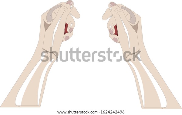 Cartoon Left Hand Right Hand Stock Vector (Royalty Free) 1624242496 ...