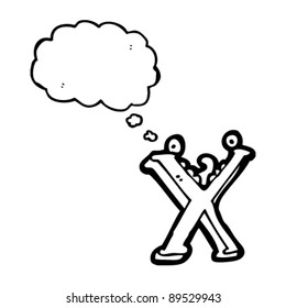Cartoon Letter Character X Stock Vector (Royalty Free) 89529943 ...