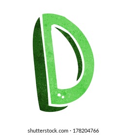 Cartoon Letter D Stock Vector (Royalty Free) 178204766 | Shutterstock