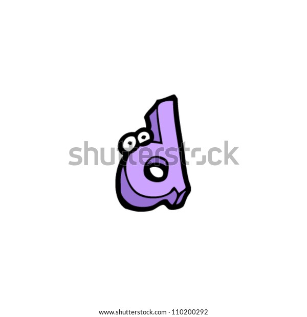 Cartoon Letter D Stock Vector (Royalty Free) 110200292 | Shutterstock