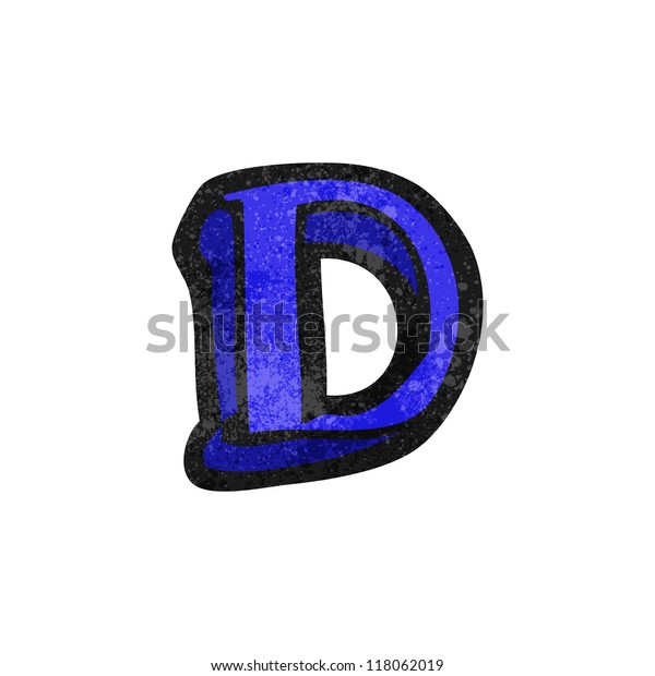 Cartoon Letter D Stock Vector (Royalty Free) 118062019 | Shutterstock