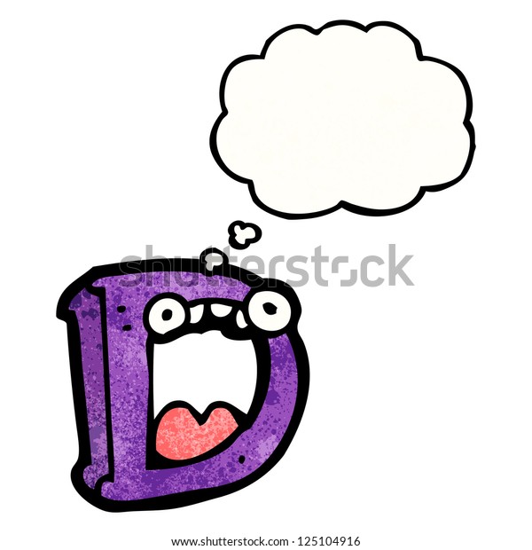 Cartoon Letter D Stock Vector (Royalty Free) 125104916 | Shutterstock