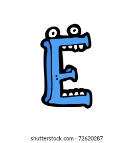 Cartoon Letter E Stock Vector (Royalty Free) 72620287 | Shutterstock