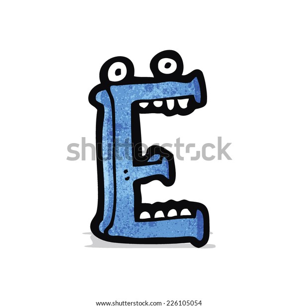 Cartoon Letter E Stock Vector (Royalty Free) 226105054 | Shutterstock