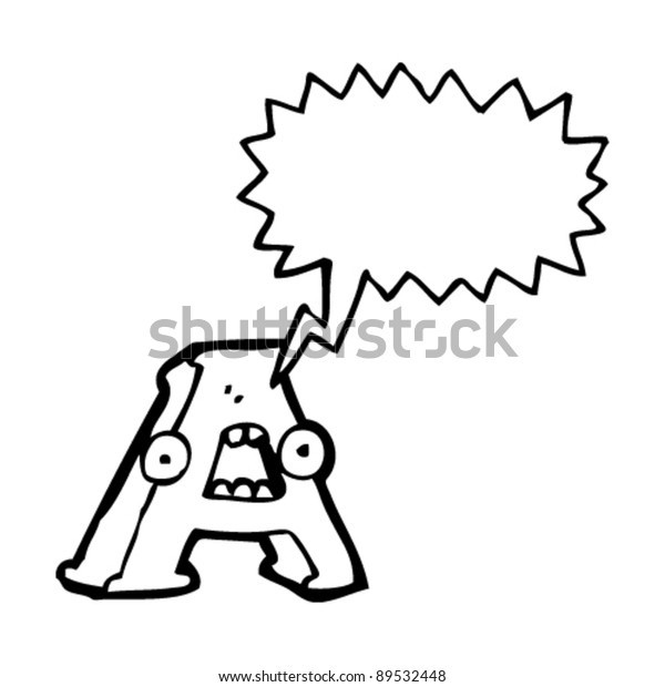 Cartoon Letter Face Cartoon Stock Vector (Royalty Free) 89532448 ...
