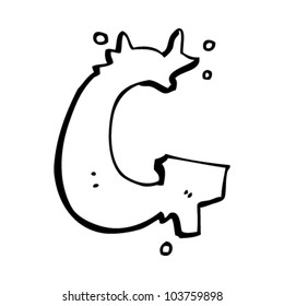 Cartoon Letter G Stock Vector (Royalty Free) 103759898