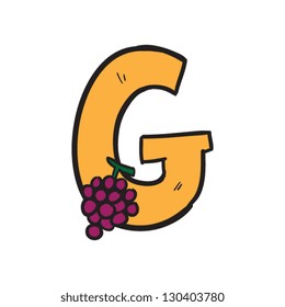 Cartoon Letter G Stock Vector (Royalty Free) 130403780 | Shutterstock