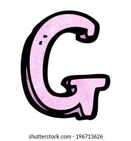 Cartoon Letter G Stock Vector (Royalty Free) 196713626 | Shutterstock