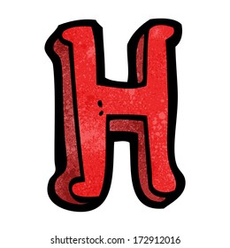 Cartoon Letter H Stock Vector (Royalty Free) 189144236