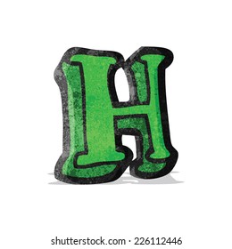 Cartoon Letter H Stock Vector (Royalty Free) 226112446 | Shutterstock