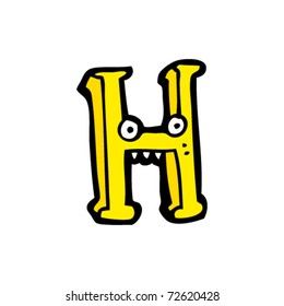 Cartoon Letter H Stock Illustration 139121363