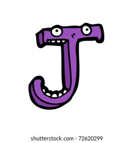 Cartoon Letter J Stock Vector (Royalty Free) 72620299 | Shutterstock