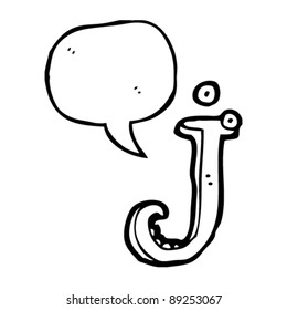 Cartoon Letter J Stock Vector (Royalty Free) 89253067 | Shutterstock