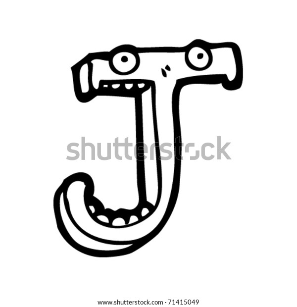 Cartoon Letter J Stock Vector (Royalty Free) 71415049 | Shutterstock
