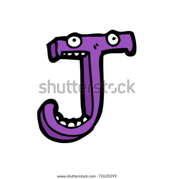 Cartoon Letter J Stock Vector (Royalty Free) 72620299 | Shutterstock
