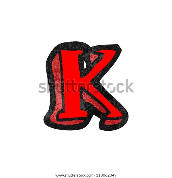Cartoon Letter K Stock Vector (Royalty Free) 118062049