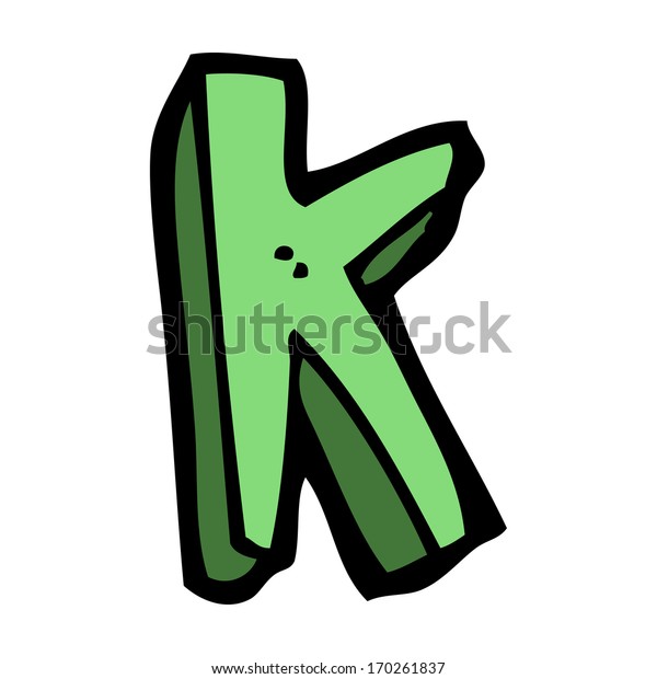 Cartoon Letter K Stock Vector (Royalty Free) 170261837 | Shutterstock