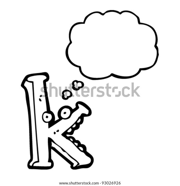 Cartoon Letter K Stock Vector (Royalty Free) 93026926 | Shutterstock