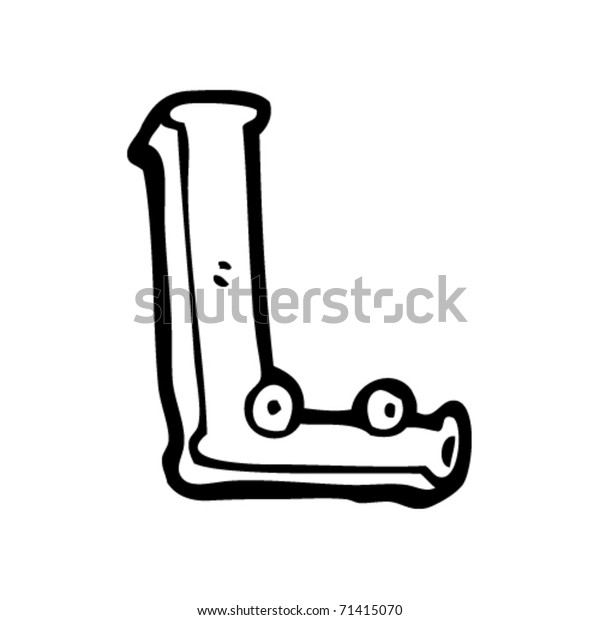 Cartoon Letter L Stock Vector (Royalty Free) 71415070