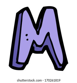 Cartoon Letter M Stock Vector (Royalty Free) 170261819 | Shutterstock