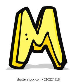 Cartoon Letter M Stock Vector (Royalty Free) 210224518 | Shutterstock