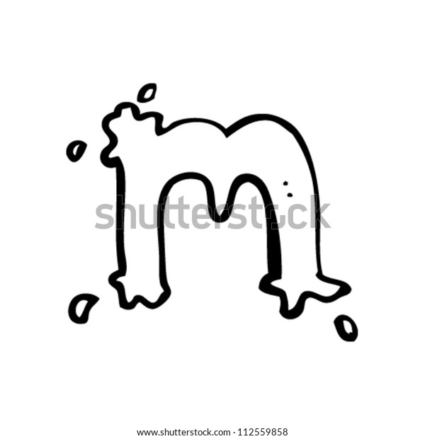 Cartoon Letter M Stock Vector (Royalty Free) 112559858 | Shutterstock