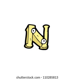 Cartoon Letter N Stock Vector (Royalty Free) 115852624