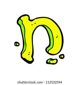 Cartoon Letter N Stock Vector (Royalty Free) 112532594 | Shutterstock