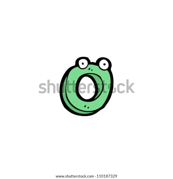 Cartoon Letter O Stock Vector (Royalty Free) 110187329 | Shutterstock