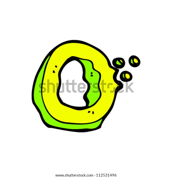 Cartoon Letter O Stock Vector (Royalty Free) 112531496 | Shutterstock