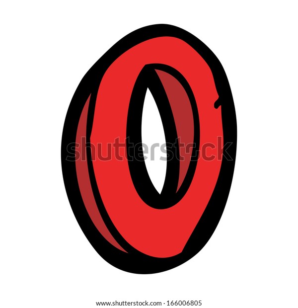 Cartoon Letter O Stock Vector (Royalty Free) 166006805 | Shutterstock