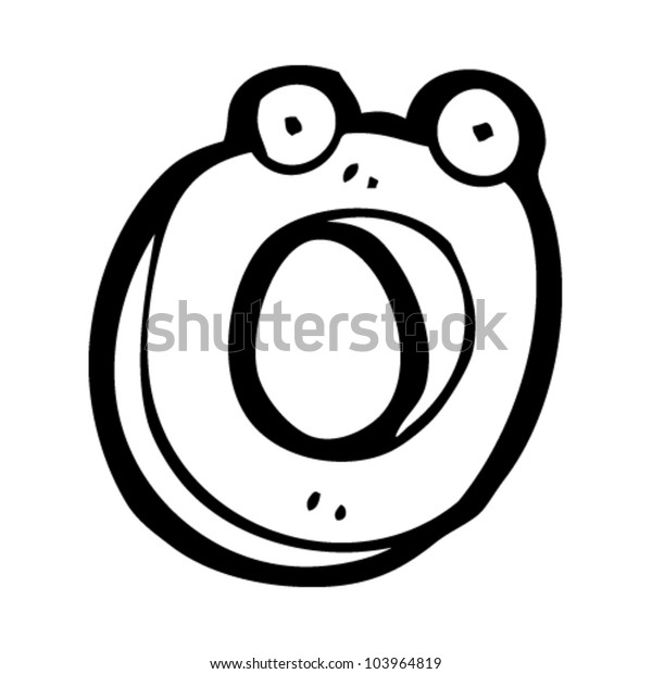 Cartoon Letter O Face Stock Vector (Royalty Free) 103964819 | Shutterstock
