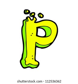 Cartoon Letter P Stock Vector (Royalty Free) 112536362 | Shutterstock