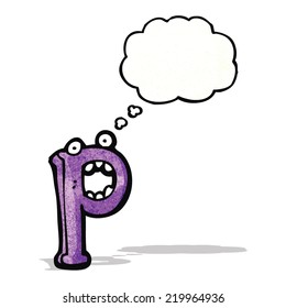 Cartoon Letter P Stock Vector (Royalty Free) 219964936 | Shutterstock