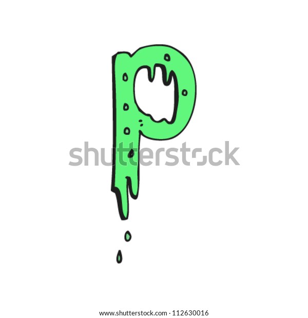 Cartoon Letter P Stock Vector (Royalty Free) 112630016